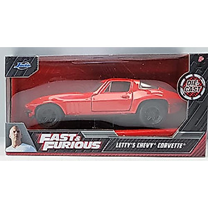 JADA TOYS JADA98306 LETTY'S CHEVY CORVETTE FAST & FURIOUS RED 1:32 DIE CAST