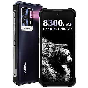 Rugged Smartphone OUKITEL WP17 Night Vision 64MP Triple Camera IP68 Waterproof NFC Phone,8GB+128GB 8300mAh Battery Android11 Dual 4G Global Bands Rugged Cell Phone,6.78‘’FHD+ Unlocked Mobile Phone