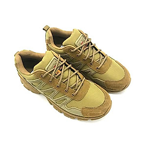 TaihuaXin Outdoor Low-top Hiking Shoes, Tactical Combat Boots, Training Shoes, Men's Outdoor Hiking Shoes (Brown, US Footwear Size System, Adult, Men, Numeric, Medium, 8.5)