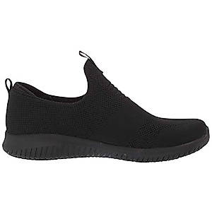Skechers Women's Slip on Athletic Food Service Shoe, Black, 6.5
