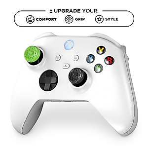 KontrolFreek No-Slip Thumb Grips for Xbox Series X (XBX) and Xbox One (XB1) Controller | 4-Pack | Green and Black