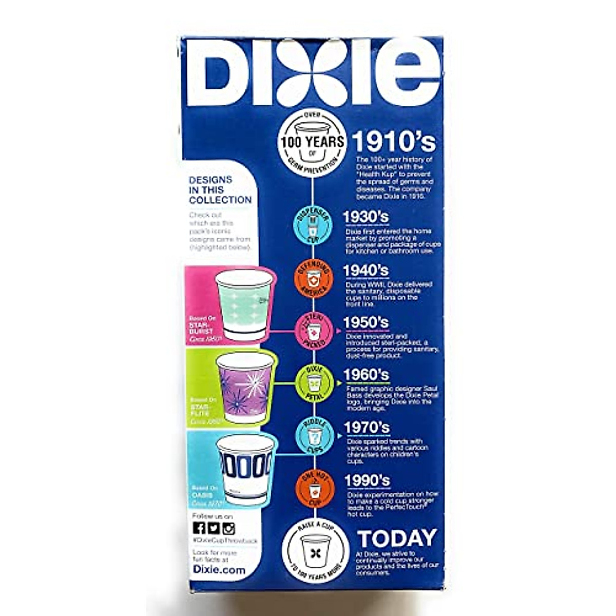 Dixie Bathroom Cups, 3 oz 200 ea, Assorted designs