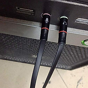 MOHALIKO Headphone Adapter 3.5 mm, 3.5mm Stereo Female to 2 Male Headset Mic Y Splitter Adapter Audio Cable for PC for All Kinds of Music Equipment