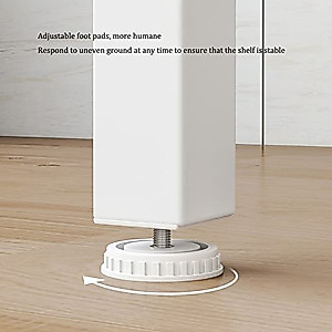 BKGDO Washer Storage Frames Floor Standing for Over Toilet,Bold Carbon Steel Tube Washinghine Shelf,Balcony Bathroom 3-Layer Indoor Washinghine Shelf Storage/Black