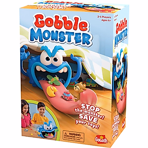 Gobble Monster Game - Save Your Toys from The Monster's Tongue Before It's Too Late by Goliath,Multicolor