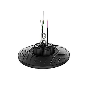 Lithonia Lighting CPRB ALO14 UVOLT SWW9 80CRI DBL LED Round High Bay with Switchable Color Temperature and Adjustable Light Output Switch, Multi-Volt 120-347V, 15-Inch, Black