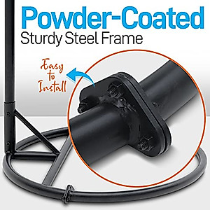 SereneLife Hanging Egg Chair with Stand - Indoor Outdoor Patio Wicker Rattan Lounge Chair with Stand, Steel Frame, UV Resistant Washable Cushions for Garden Backyard Deck Sunroom SLGZ0EGG (Gray)