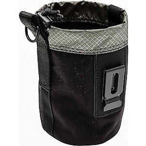 Diamondback DB Sax2 Tool Pouch with Belt Clip - Modular Clip On Tool Pouch for Belts, Vests, and Panels - Ideal Carpenter and Electrician Pouch for Nails, Screws & Fasteners (Black)