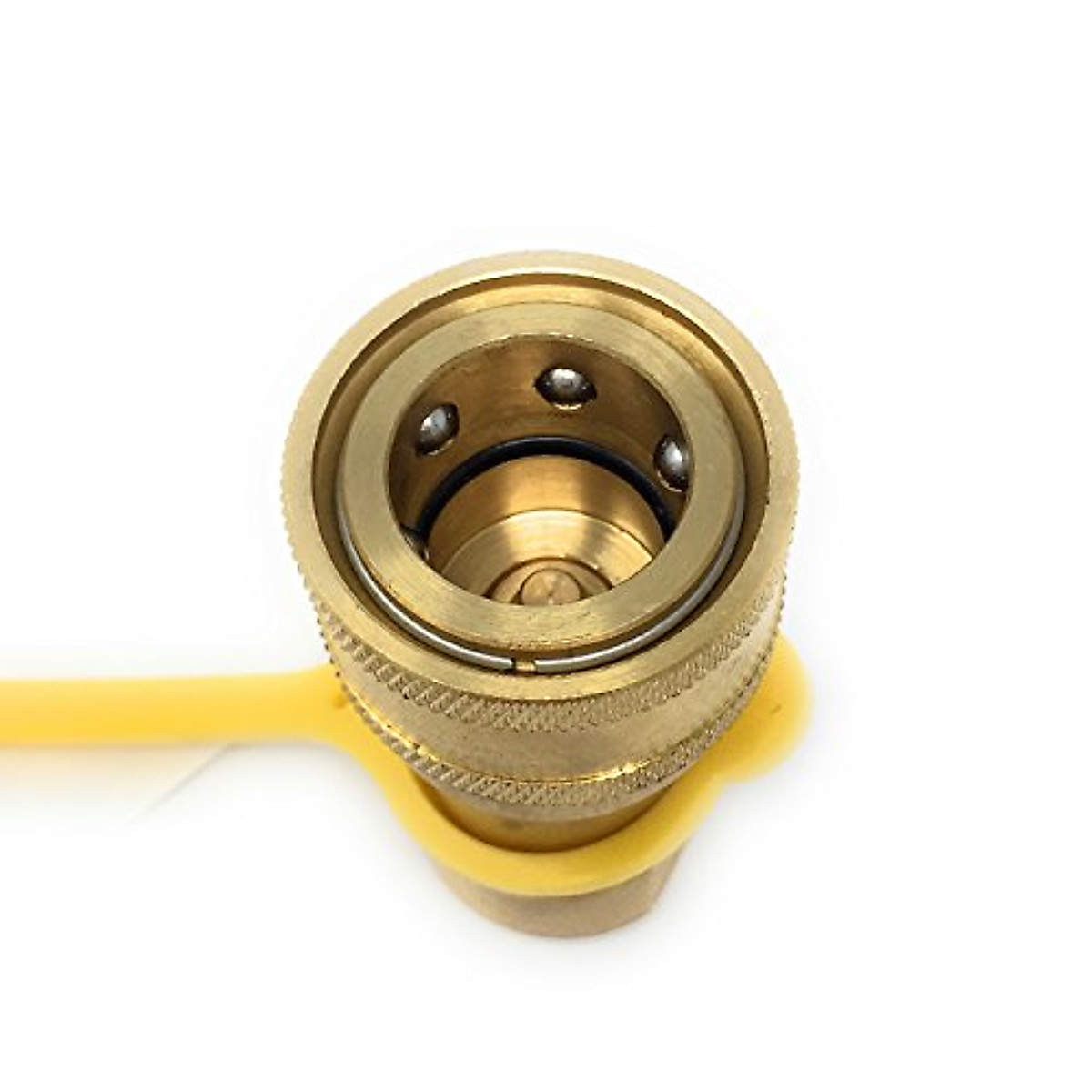 3/8 Inch Natural Gas Quick Connector Brass Propane Adapter Fittings for LP Gas Propane Hose Quick Disconnect [2660] Solid Brass 1/2 PSIG Pressure 50 000 BTU Hour Capacity Input 3/8 Insert