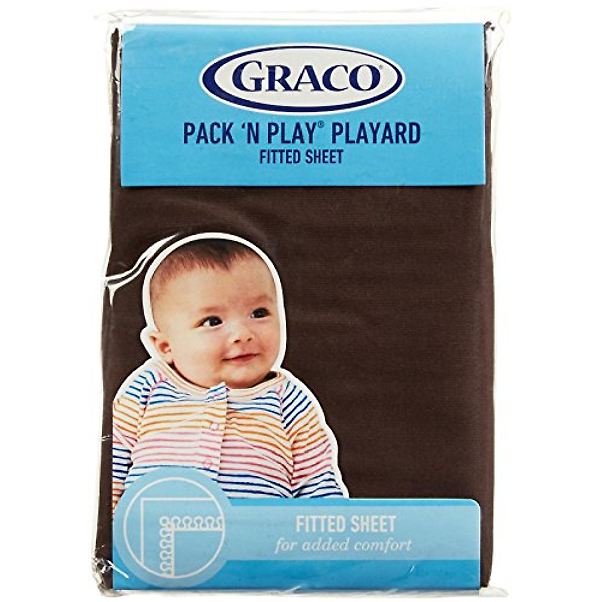 Graco Pack 'n Play Playard Sheet - Chocolate Brown