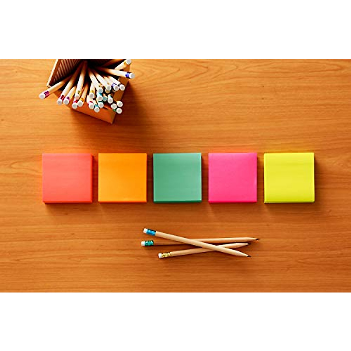 Post-it Notes, 3x5 in, 5 Pads, America's #1 Favorite Sticky Notes, Poptimistic, Bright Colors, Clean Removal, Recyclable (655-5UC)