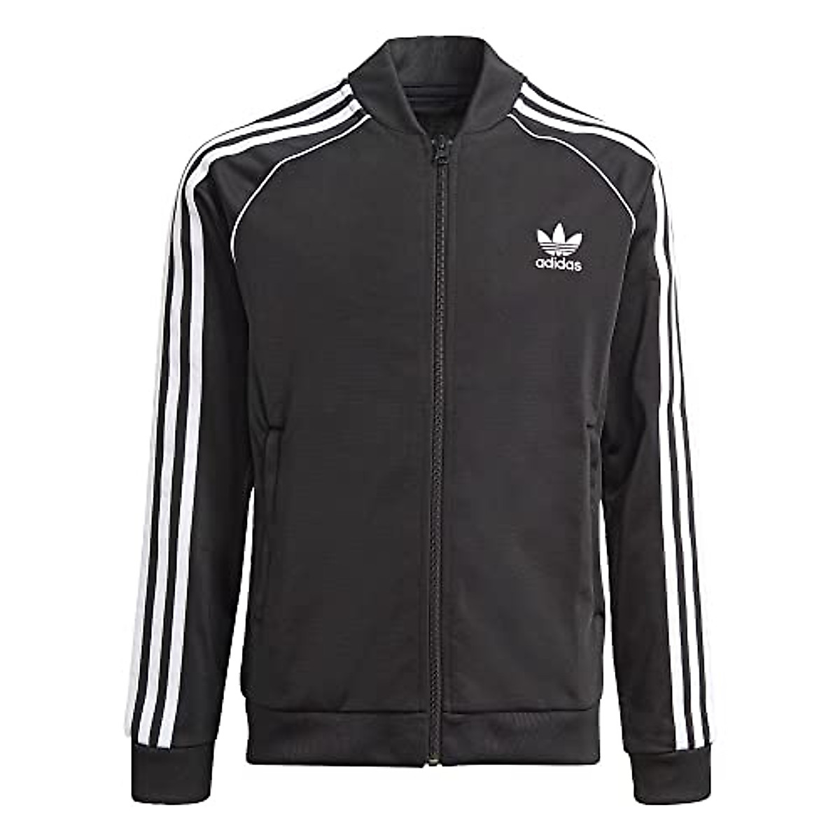 adidas Originals,unisex-youth,SST Track Top,Black/White,Small