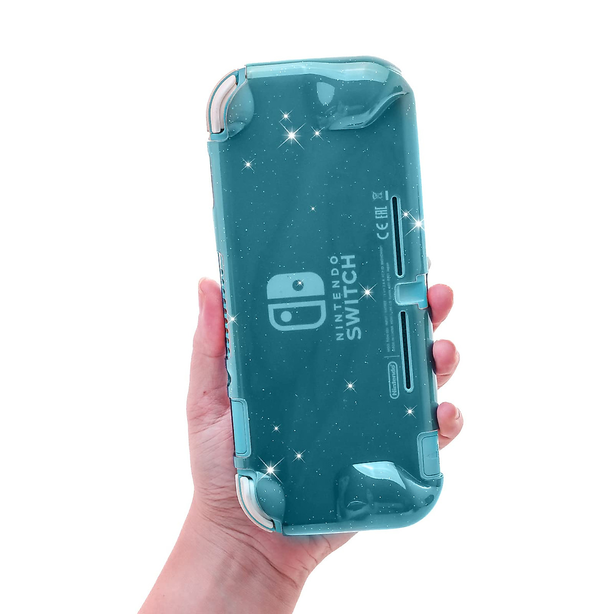 Switch lite Glitter Case, Comfortable Switch lite Grip Case, Soft and Durable Switch lite TPU Case