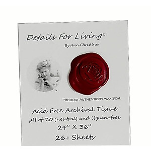 26+ Large Sheets Un-Buffered Acid, Sulfur & Lignin Free ARCHIVAL Tissue Paper 24x36in. Properly Pack & Store Your Textiles, Silver, Photos, Art & Much More.