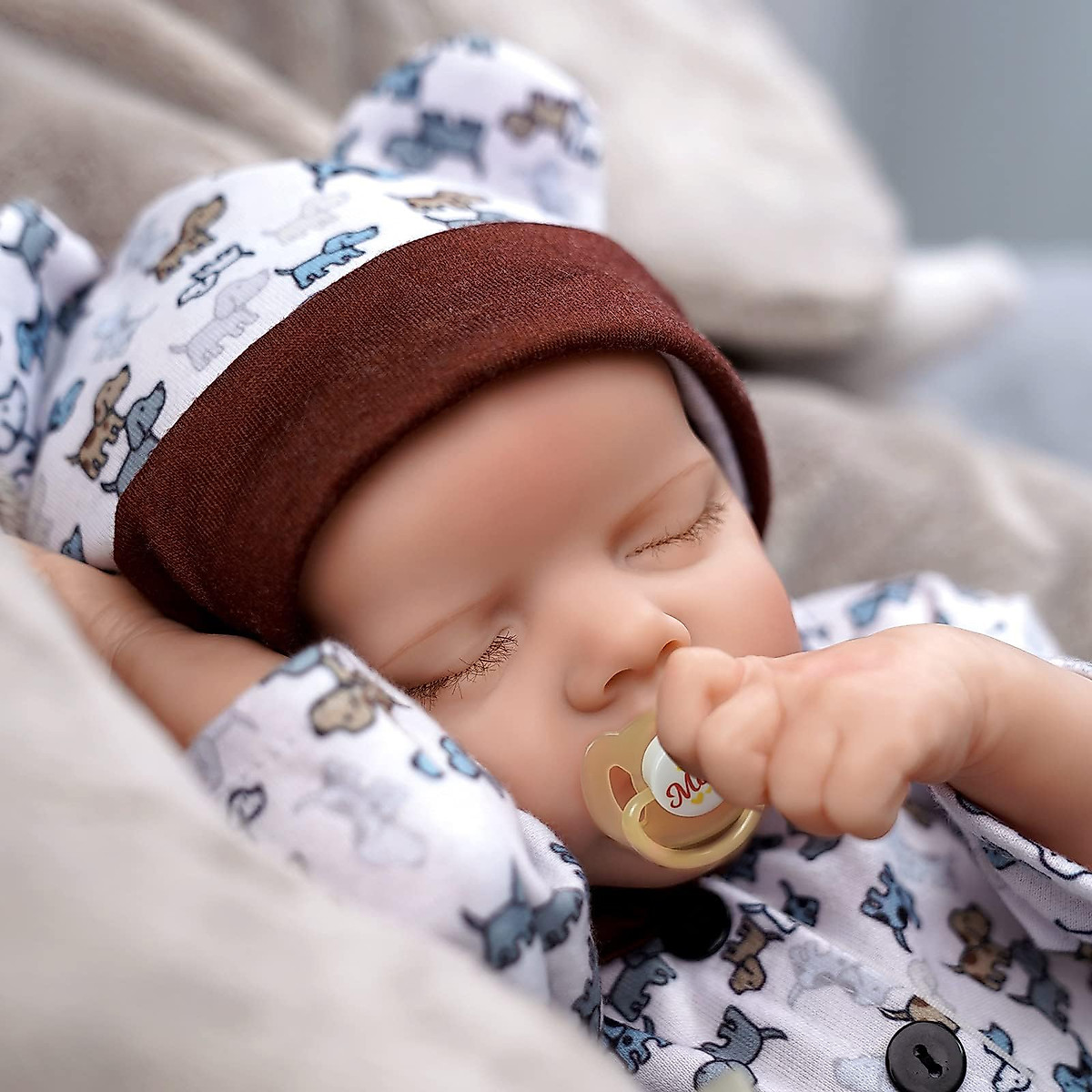 JIZHI Realistic-Newborn Baby Dolls, 17 Inch Lifelike Reborn Baby Dolls Real Life Baby Dolls with Toy Accessories & Gift Box for Kids 3+ or Reborners Collection