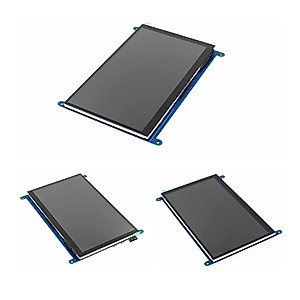 Treedix 7 inch LCD HDMI Display Capacitive Touch Screen Montior 1024x600 Compatible with Raspberry Pi 4/3 Banana Pi/Pro Windows 10 8 7
