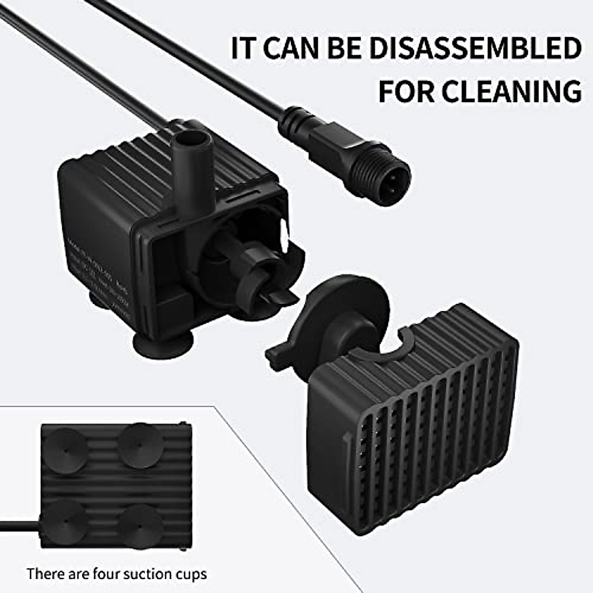 ERAARK Replaced Ultra Quiet 50GPH Water Pump 190 L/H 1W for ERAARK Aquarium Smart Fish Tank