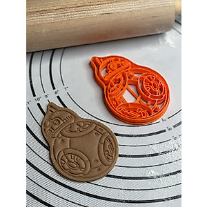 Premium Star Wars Exclusive BB-8 BB8 Cookie Cutter Mold 4.5-Inch-Scale Produced by 3D Kitchen Art