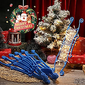Vicenpal Christmas Lights Storage Holder, Holiday All-purpose Light Cord Wind up Organizer for String Lights, Extension Cords, Magnet Fishing Rope (Blue, Set of 6)