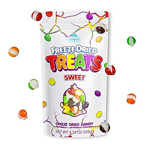 Trendy Treats Freeze Dried Candy - Fun, Exotic & Weird | Featured on Tik Tok Trendy Treats Channel | Delightful Crunchy Bites - Perfect Candy Gift for Kids - Resealable Packaging - 4.2oz