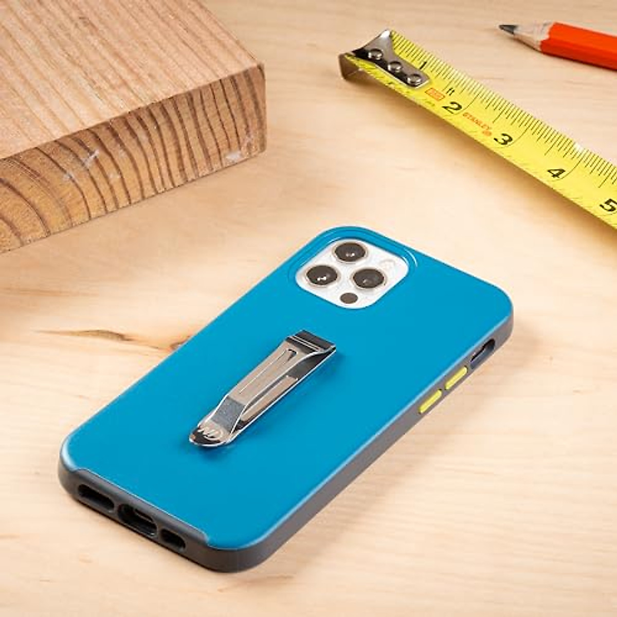 Nite Ize HipClip Universal Pocket Clip - Stainless Steel Adhesive Clip - Pocket Accessories for Cell Phone, Pocket Knife & More - Metal Cell Phone Belt Clip with Strong 3M VHB Adhesive