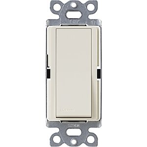 Lutron Claro 15 Amp On/Off 4-Way Switch, CA-4PS-LA, Light Almond