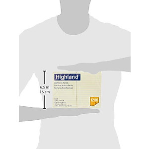 Highland Sticky Notes, 4 x 6 Inches, Yellow, 12 Pack (6609)