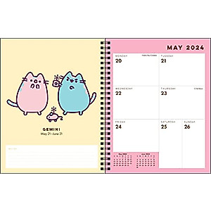 Pusheen 16-Month 2023-2024 Weekly/Monthly Planner Calendar