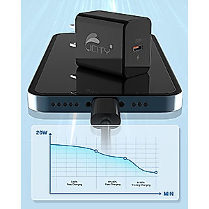 USB C Wall Charger(2 Pack) - 20W USB C Charger PD Fast Charger Block Compatible with iPhone 13