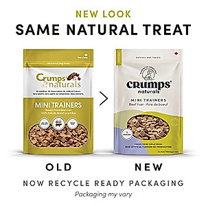 Crumps' Naturals Mini Trainers Freeze Dried Beef Liver (1 Pack), 50G/1.8 Oz,Brown