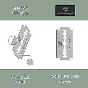 WLDOHO® Razor Blades for Straight Razor I 100 Pack I Razor Blades for Men and Women I Blade Set
