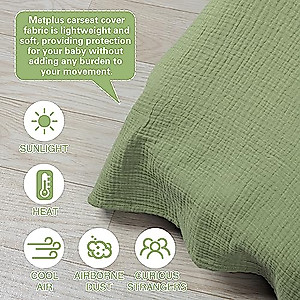 Metplus Muslin Car Seat Cover for Babies - Carseat Stroller Cover Infant Stroller Covers for Boys and Girls, Breathable & Lightweight, Fits Most Strollers & Baby Car Seats