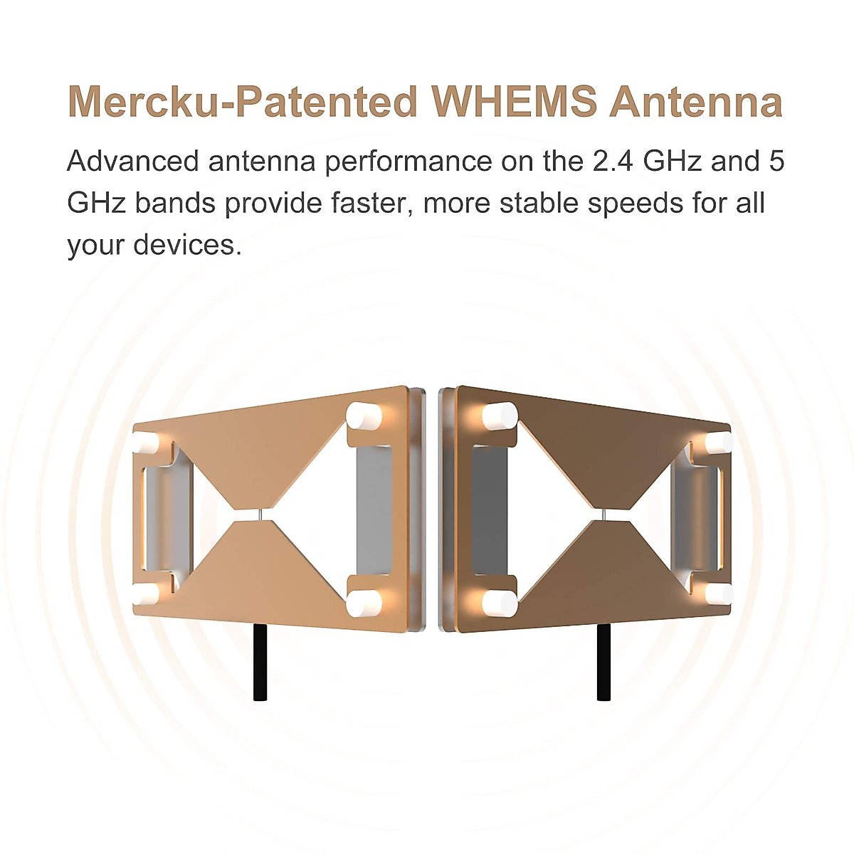 Mercku M6 Wi-Fi 6 Router for Wireless Internet Mesh Wi-Fi System 1 Pack up to 3,000 Sq.Ft. Can Add More Units to Form a Mesh Wi-Fi System, Dual-Band Gigabit Router, App Control, AX1800, Cosmo Black