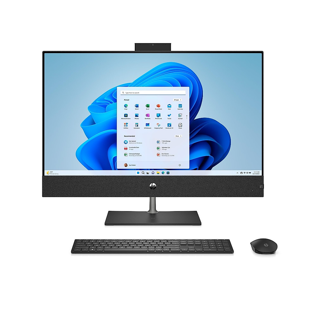 HP Pavilion 27 Desktop 4TB (2TB SSD + 2TB HD) 32GB RAM (Intel Core i9-13900K processor TURBO Boost to 5.80GHz, 32 GB RAM, 2 TB SSD + 2 TB HD, 27-inch Touchscreen FullHD, Win 11) PC Computer All-in-One