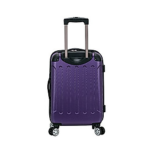 Rockland London Hardside Spinner Wheel Luggage, Purple, Carry-On 20-Inch