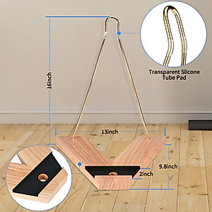 SUNYIN Electric Guitar Stand Bass Stand Wooden Floor Stand For Bass And Electric Guitar Minimalism Removable And Collapsible Oak Guitar Holder Stand Gifts for Electric and Bass Guitar Players