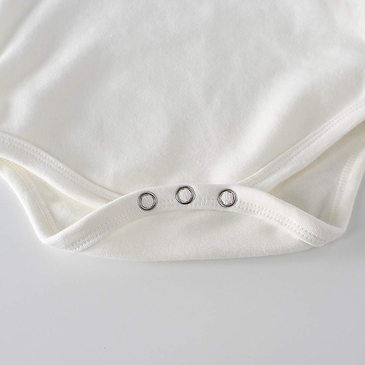 Askwind Baby Girls Knit Striped Polka Dot Romper Cute Strap Sleeveless Jumpsuit Bodysuit (White, 12-18 Months)