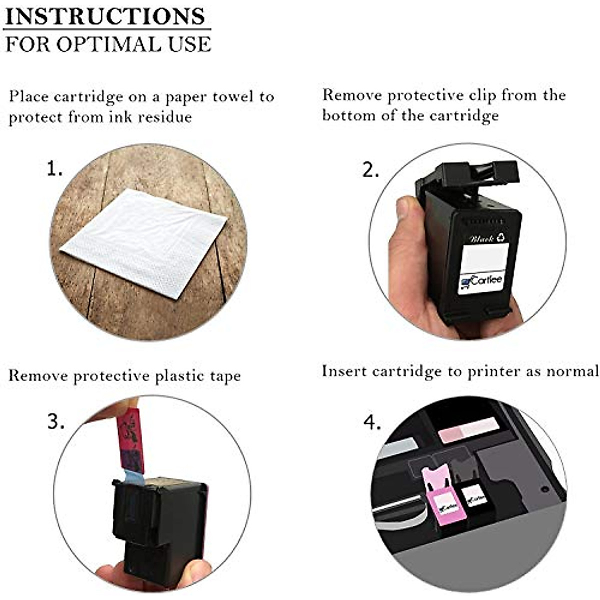 Cartlee Remanufactured Ink Cartridges Replacement for Canon 275 and 276 Ink Cartridges for Canon Ink 275xl 276 for Canon Pixma TS3522 Ink Cartridges for Canon TR4720 Ink Cartridges Printer Combo Pack
