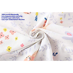 Chilsuessy Baby Wearable Blanket Unisex Cotton Sleep Bag Ultra Soft Baby Sleeping Sack 0.5 TOG Summer Sleeveless Sleeping Bag for Toddler Boys and Girls, Cute Bunny, 130cm/5-6 T