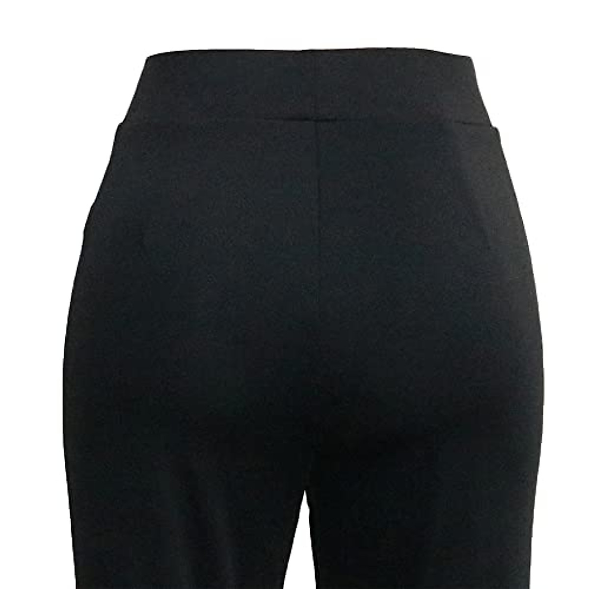 Lyaheima Women's Comfy Wide Leg Pants Long Business Stretchy Pants Flare Pants