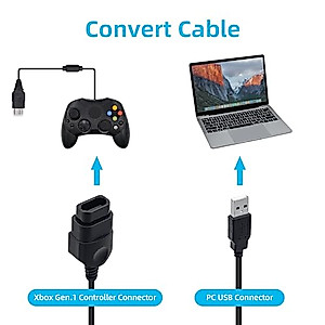 Mcbazel Replacement Xbox Controller to PC USB Adapter Cable [NOT for Xbox 360 or Xbox One]