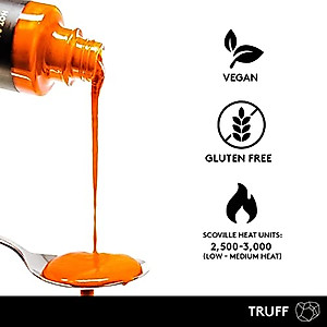 TRUFF Original Black Truffle Hot Sauce, Gourmet Hot Sauce with Ripe Chili Peppers, Black Truffle Oil, Organic Agave Nectar, Unique Flavor Experience in a Bottle, 6 oz.