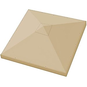 BenefitUSA 10x10 FT Gazebo Replacement Canopy Top Single Tier Canopy Top Cover (Beige)