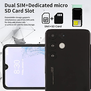 Unlocked Cell Phone for Android 6, 6.3 Inch HD Screen Smartphones, 4GB 32GB Dual SIM, Support Dual Band 5G WiFi