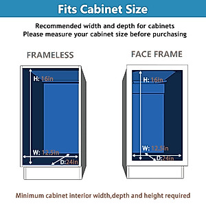LOVMOR 2 Tier Individual Pull Out Cabinet Organizer 11" W x 21" D, Slide Out Kitchen Cabinet Storage Sliding Shelves
