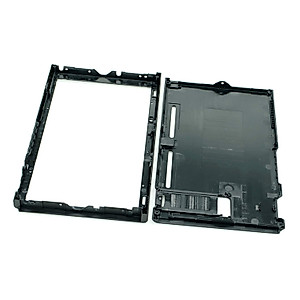 Black Rear Back Cover Replacement Housing Shell Case Bottom for Nintendo Switch Backplate (US Edition)