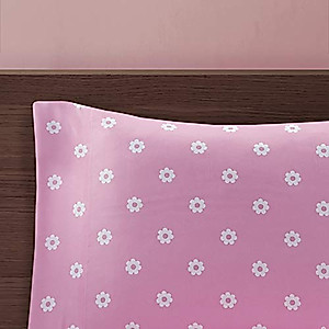 Mi Zone Kids Wise Wendy Bag in A Bag Sets For Girls, Owl Kids Girl Bedding Set – Ultra Soft Microfiber Childrens Bedroom Bed Comforters, Full, White 8 Piece