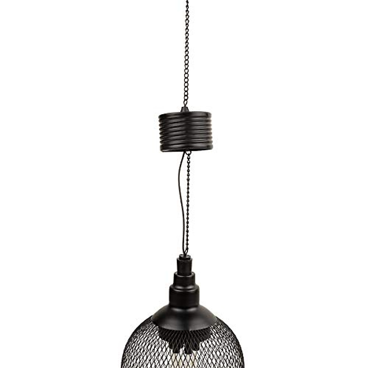 Alpine Corporation QTT391SLR-TM Solar Hanger w/White LED Light, 12", Black