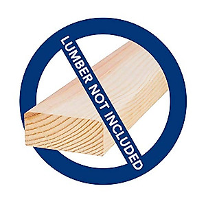 FLEXIMOUNTS Universal Steel Workbench Kit 5 Legs L Shaped Heavy Duty Work Bench for Garage Storage Shelving Workbenches Frame Black Customizable Work Table Brackets, Lumber Not Included