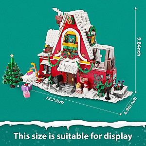 GEVINST Christmas House Building Blocks Set, with LED Light, Small Christmas Tree, Advent Calendar 2024 Gingerbread House Toy for Boys & Girls and Adults (1301 Pieces)